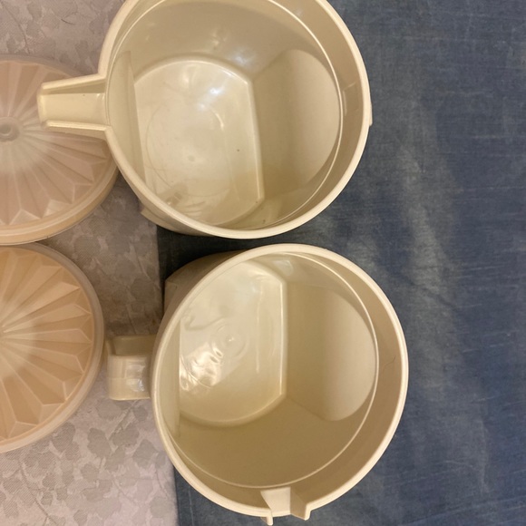 Tupperware | Kitchen | Vintage Tupperware Cream Sugar Set With Push N ...